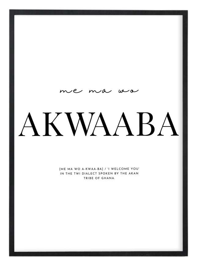 Akwaaba African Wall Art Print | African Wall Art – Akua Home