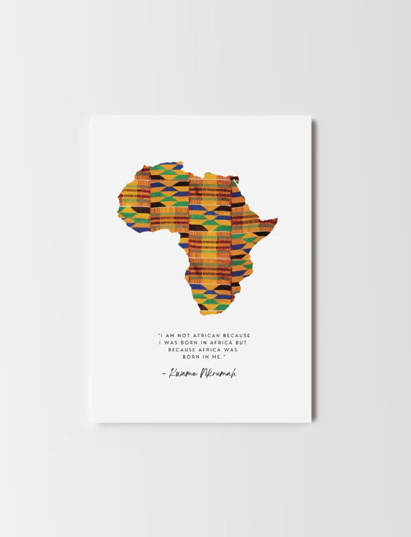 Kente Africa Print | African Wall Art Print – Akua Home