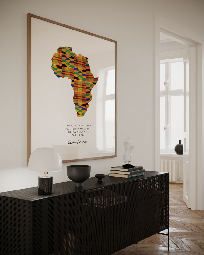 Kente Africa Print | African Wall Art Poster – Akua Home
